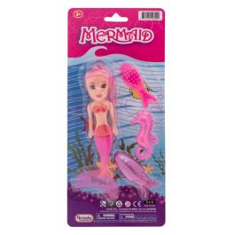 Mini Mermaid Doll - 4 Piece Set wholesale bulk pricing