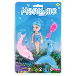 Mini Mermaid Doll - 4 Piece Set wholesale bulk pricing