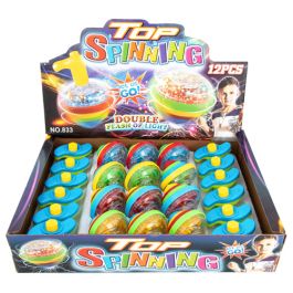 Light-up LED Spinning Top (12 Pack) wholesale bulk pricing