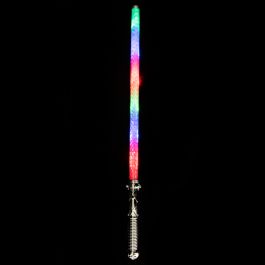 Light-up LED Rainbow Holographic Space Saber wholesale bulk