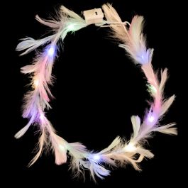 Light-up LED Feather Crown wholesale bulk pricing