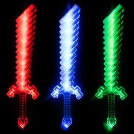 Light-up LED Pixel Sword with Sound wholesale bulk pricing