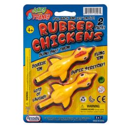Slingshot Rubber Chickens - 2 Piece Set wholesale bulk